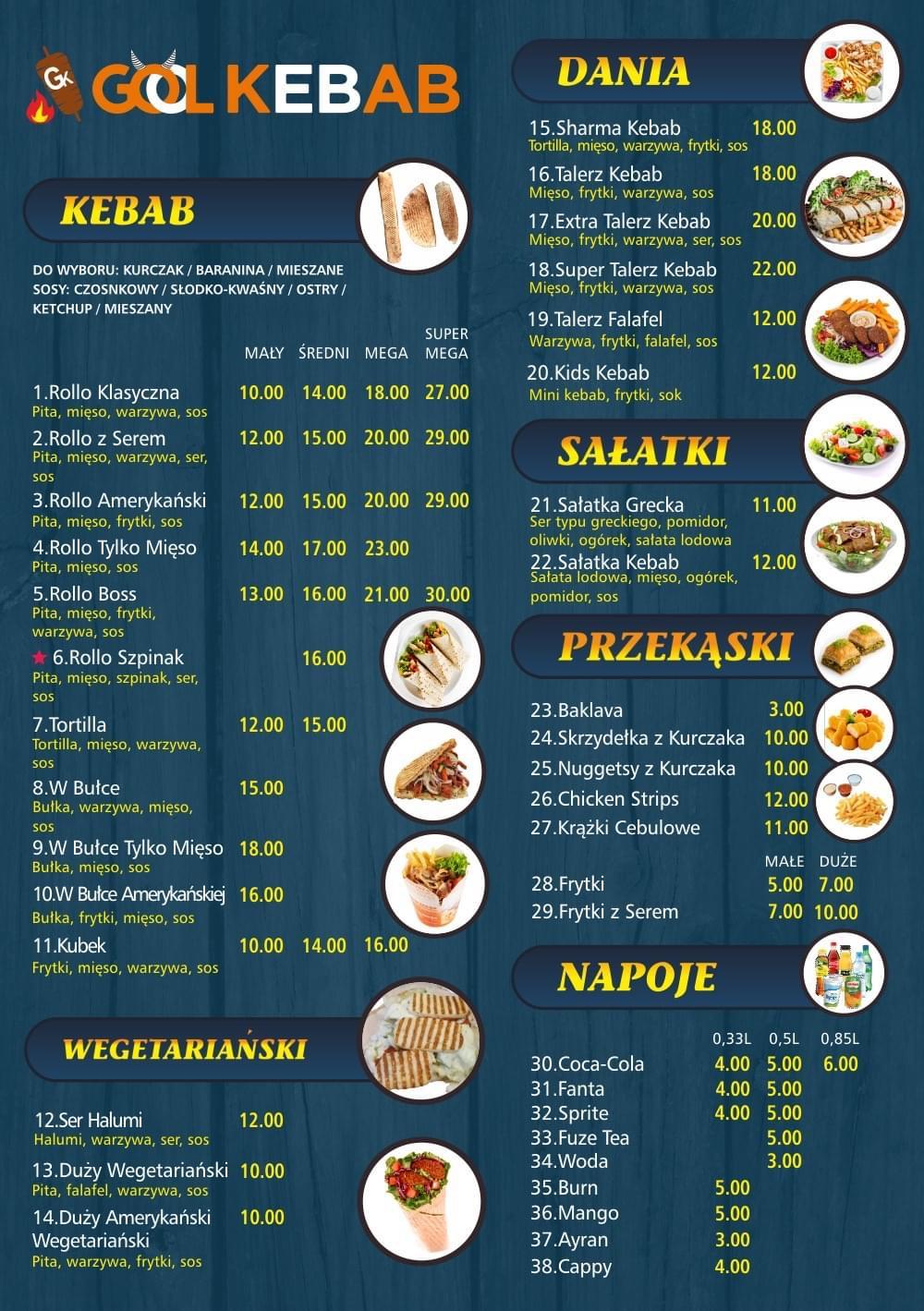 Carta de Gol kebab, Pilica, Pilica