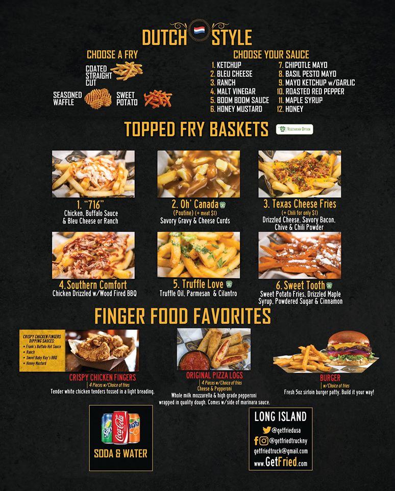 Menu at Get Fried restaurant, Massapequa