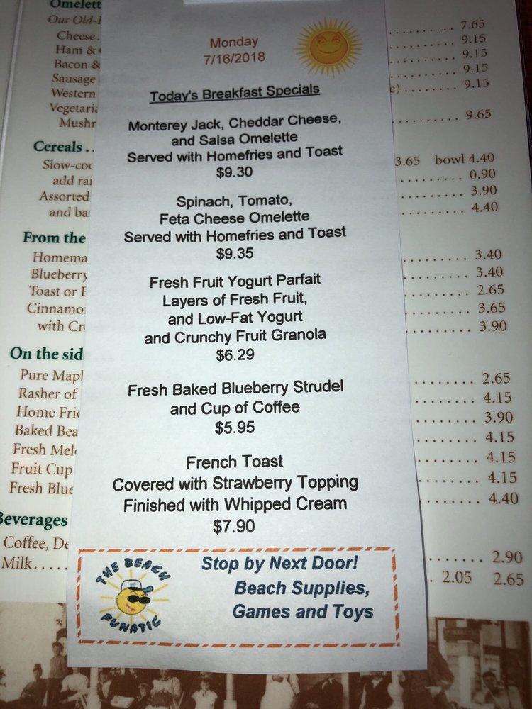 Menu at The Goldenrod restaurant, York