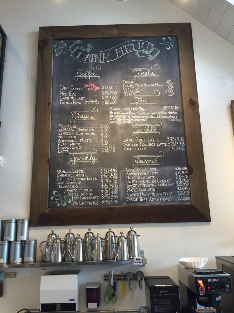 Menu at Tin Roof Cafe, Erin