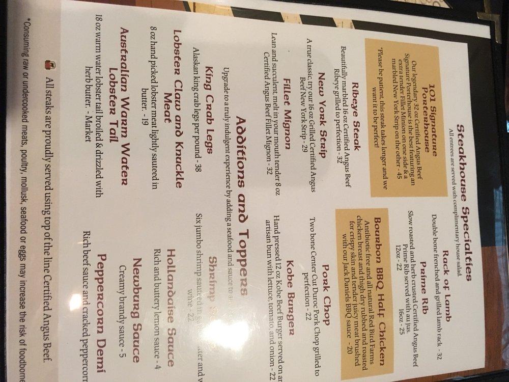 Menu at Nugget Buffet steakhouse, West Wendover, 101 Wendover Blvd