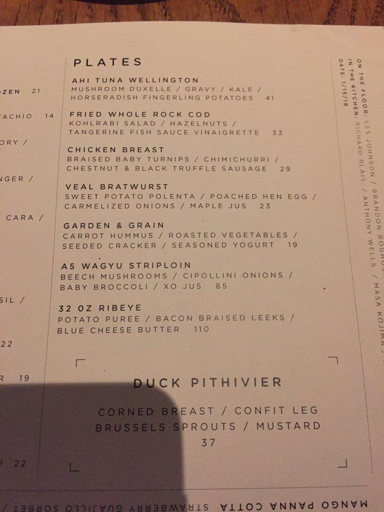 Menu at Juniper & Ivy pub & bar, San Diego