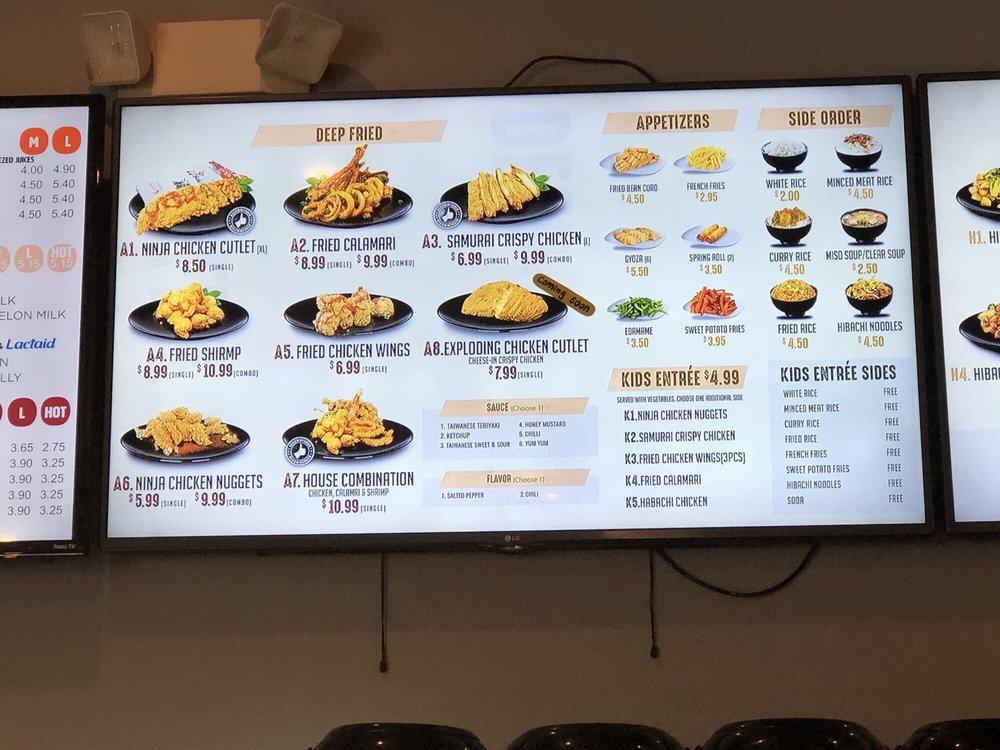Menu at Token Ramen & Kung Fu Tea restaurant, Riverview
