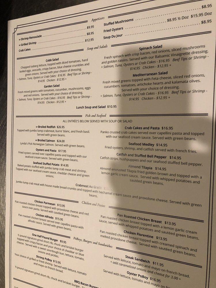 Menu at Keith Young's Steakhouse, Madisonville