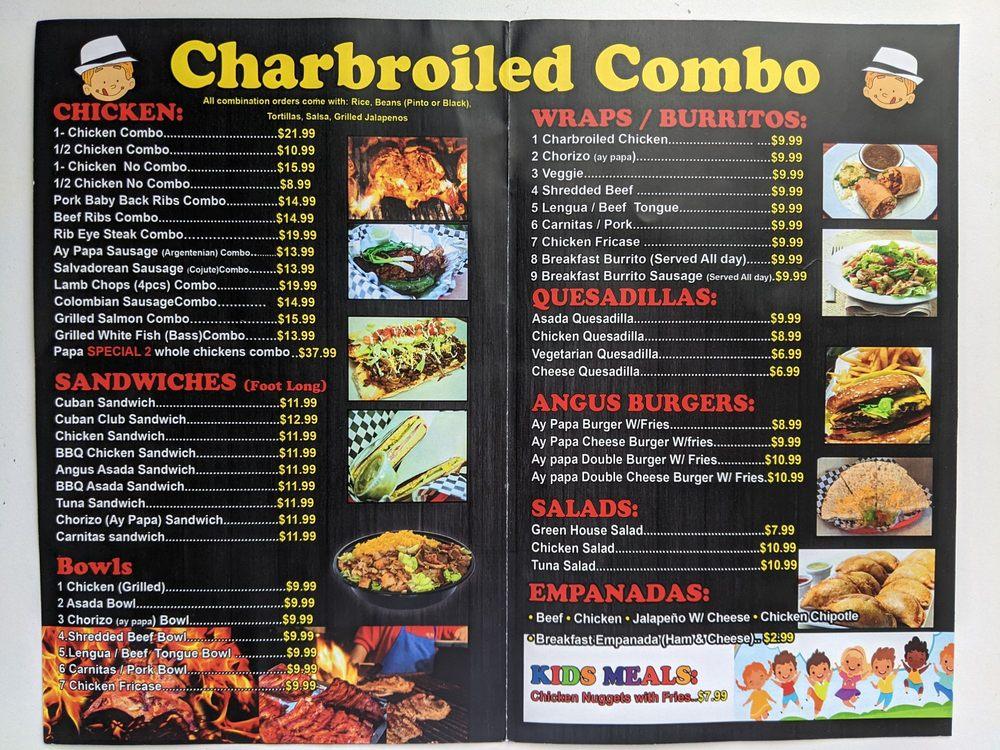 Menu at Ay Papa Que Rico BBQ, Los Angeles, Canoga Ave