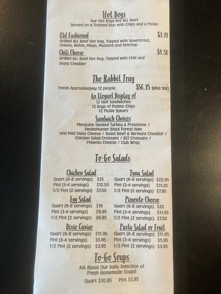Menu at Three Earred Rabbit restaurant, Leeds
