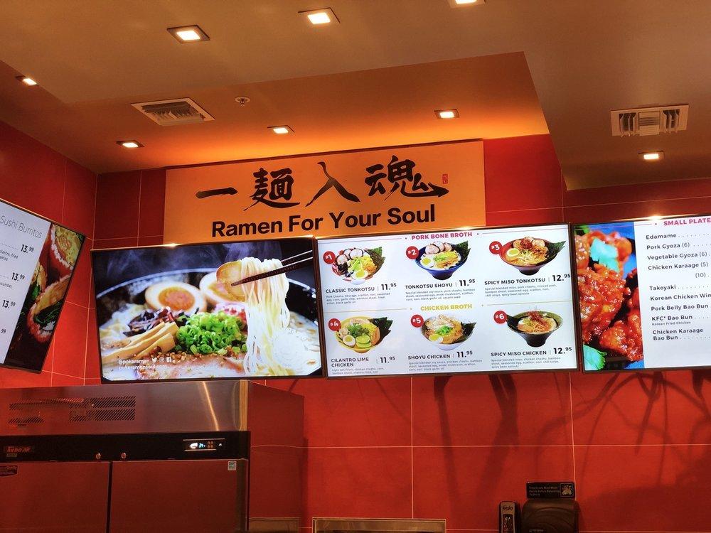 Menu at Poke Ramen Asian Soul Kitchen restaurant, Davie