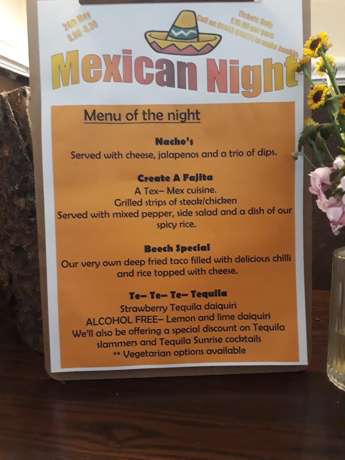 Menu at The Beech Tree Hotel pub & bar, Hengoed