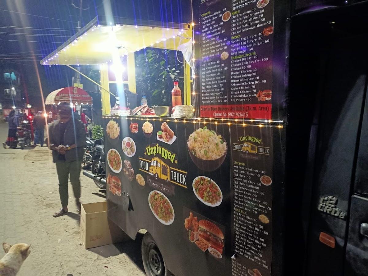 Menu at Unplugged food truck (Youngsters junction), Nagaon