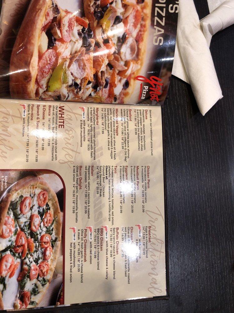 Menu at Ynot Italian pizzeria, Virginia Beach, Atlantic Ave