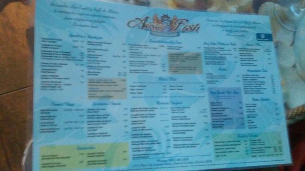 Menu at Adrian Fish Market & Restaurant, Hialeah Gardens