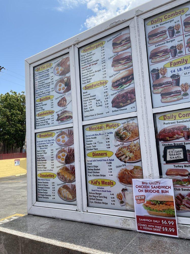 Menu at Burger Palace restaurant, Los Angeles, S Western Ave