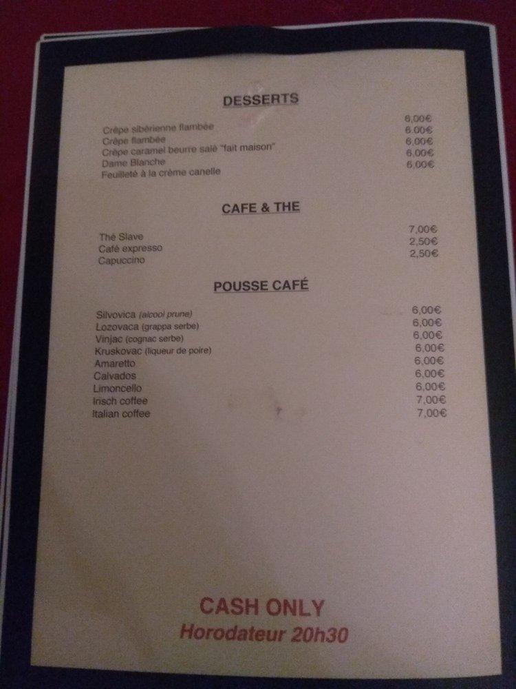 Menu au Chumadia, Saint-Gilles