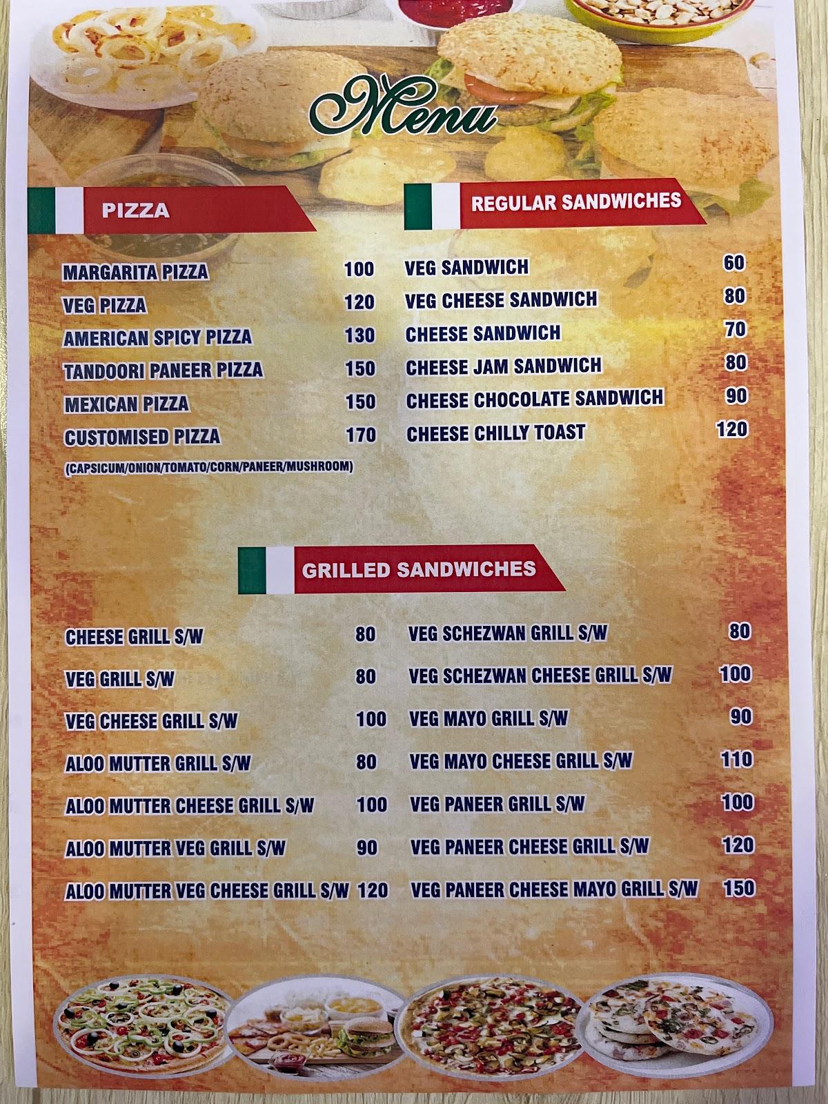 Menu at Food Court, Daman