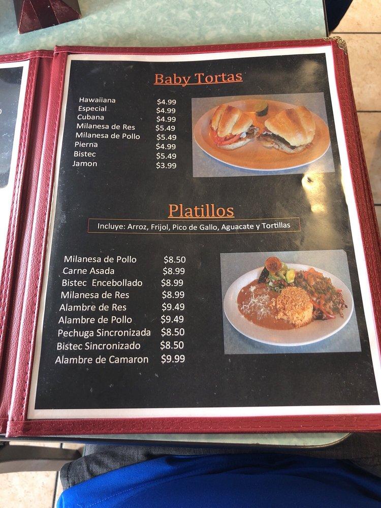Menu at Tortas El Tri restaurant, Phoenix, N 75th Ave Ste 6