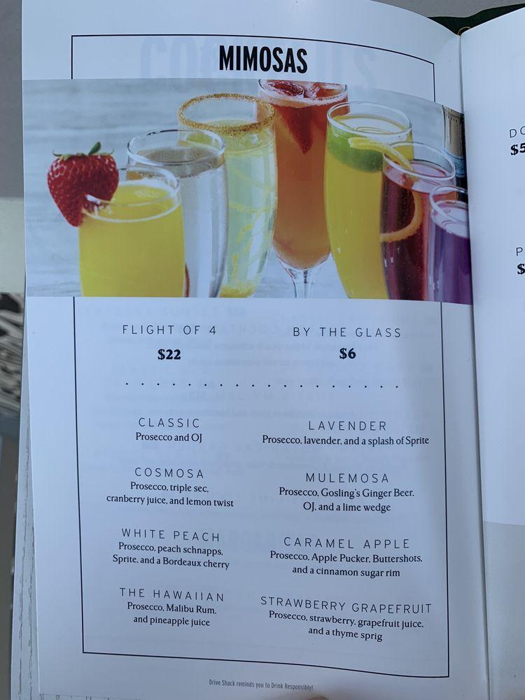 Menu at Drive Shack pub & bar, West Palm Beach, Belvedere Rd