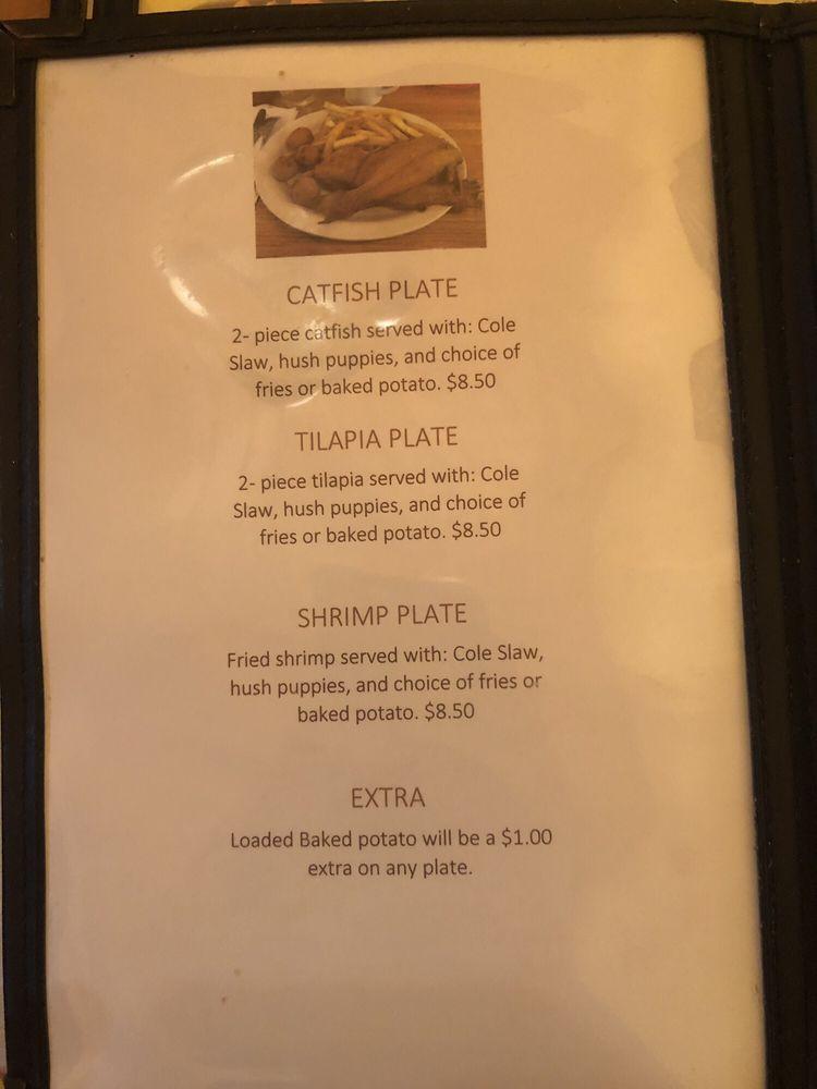 Menu at Las Cascadas restaurant, Ninety Six