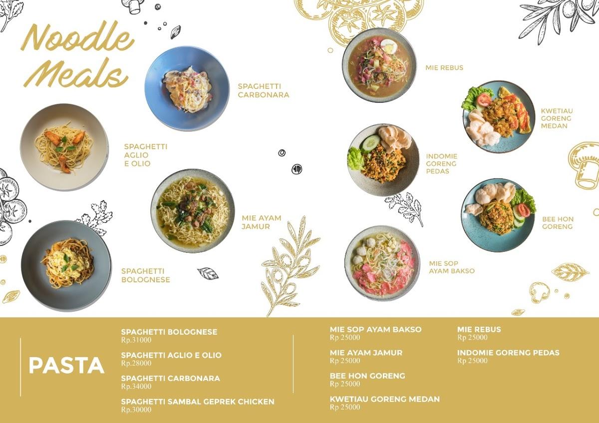 Menu at The Cafe by Kian & Kei, Medan