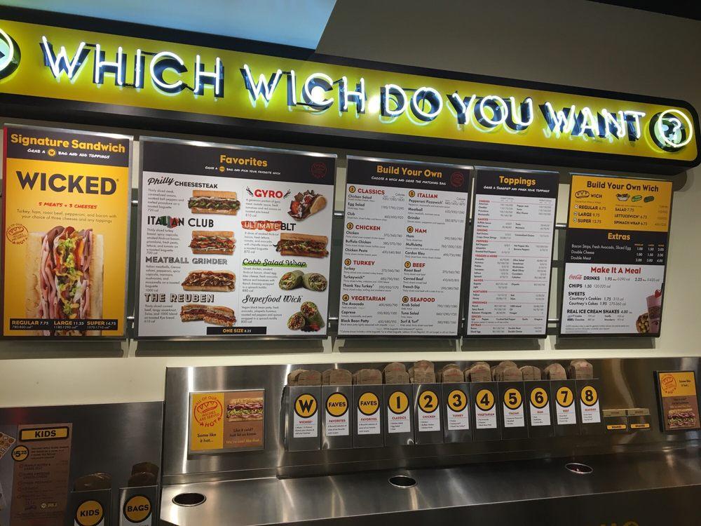 Menu at Which Wich Superior Sandwiches desserts, Victorville