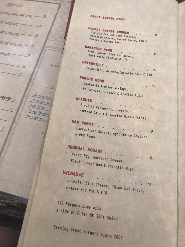 Menu at White Star pub & bar, Jersey City, 179 Warren St