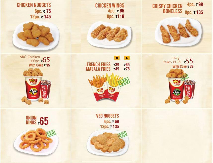 Menu at ABC, Karimnagar, Opposite 7 Hills