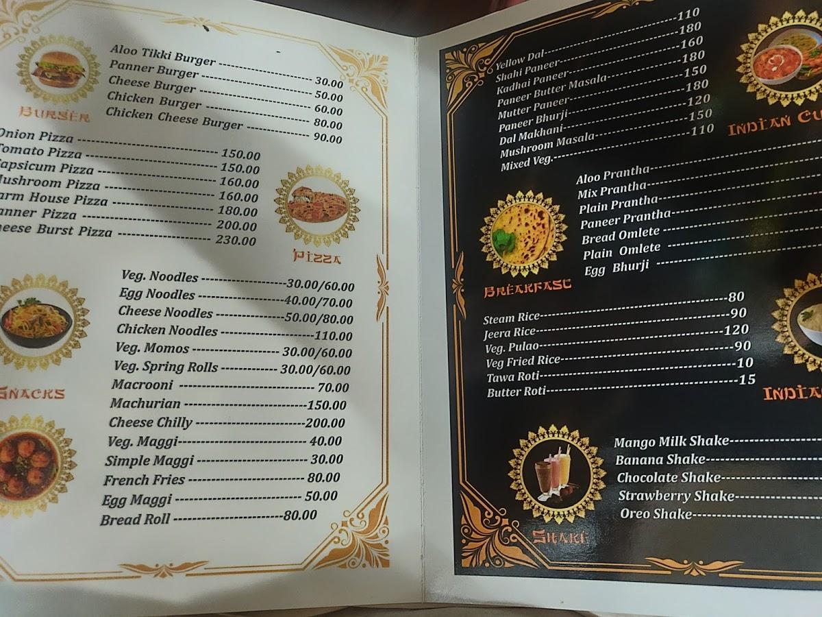 Menu at Melting Moments, Sharma Fast Food and Bakery, Nahan