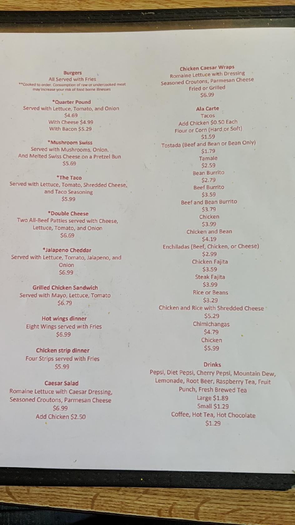 Menu at RED PEPPER restaurant, Port Huron, 24th St Suite #1