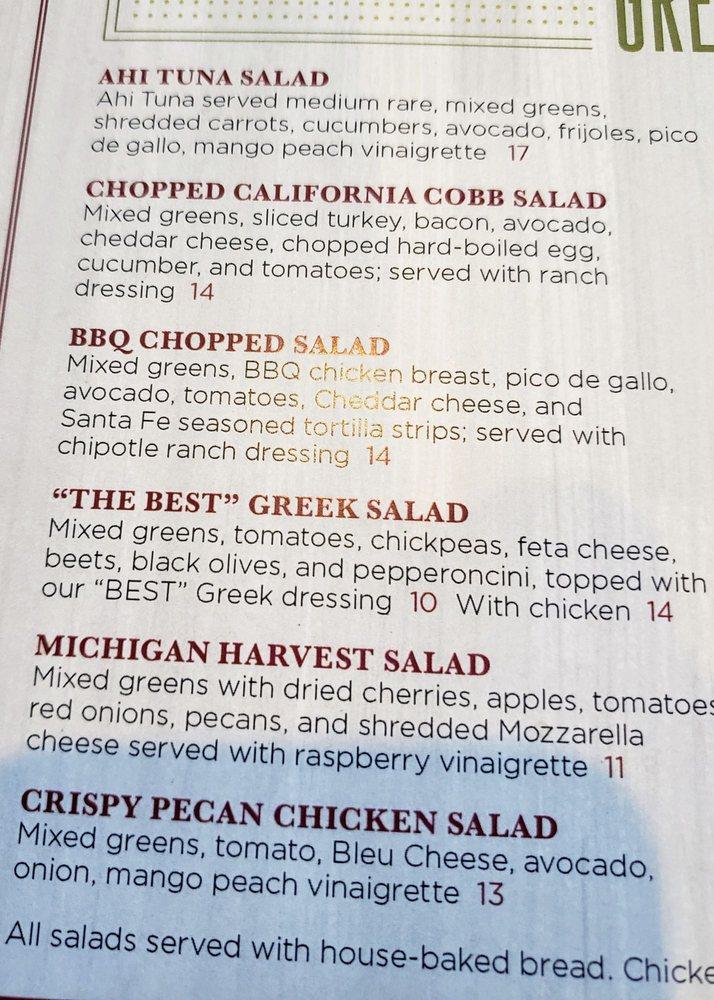 Menu at Grand Tavern Troy pub & bar, Troy, 1317 Coolidge Hwy