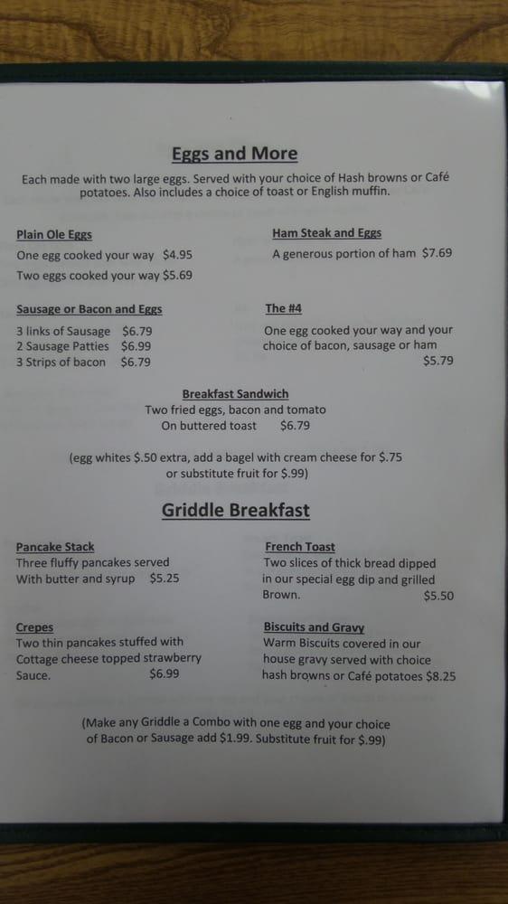 Menu at Laguna Cafe, Laguna Woods, Moulton Pkwy