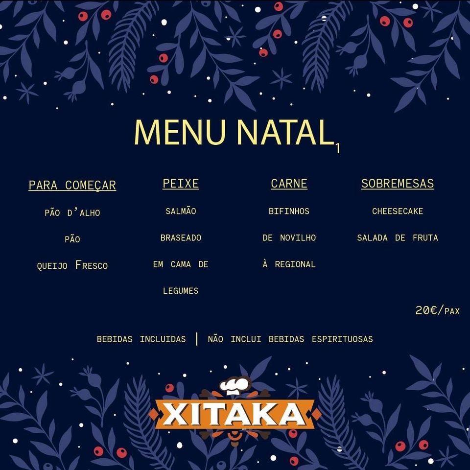 Menu em Xitaka restaurante, Ponta Delgada