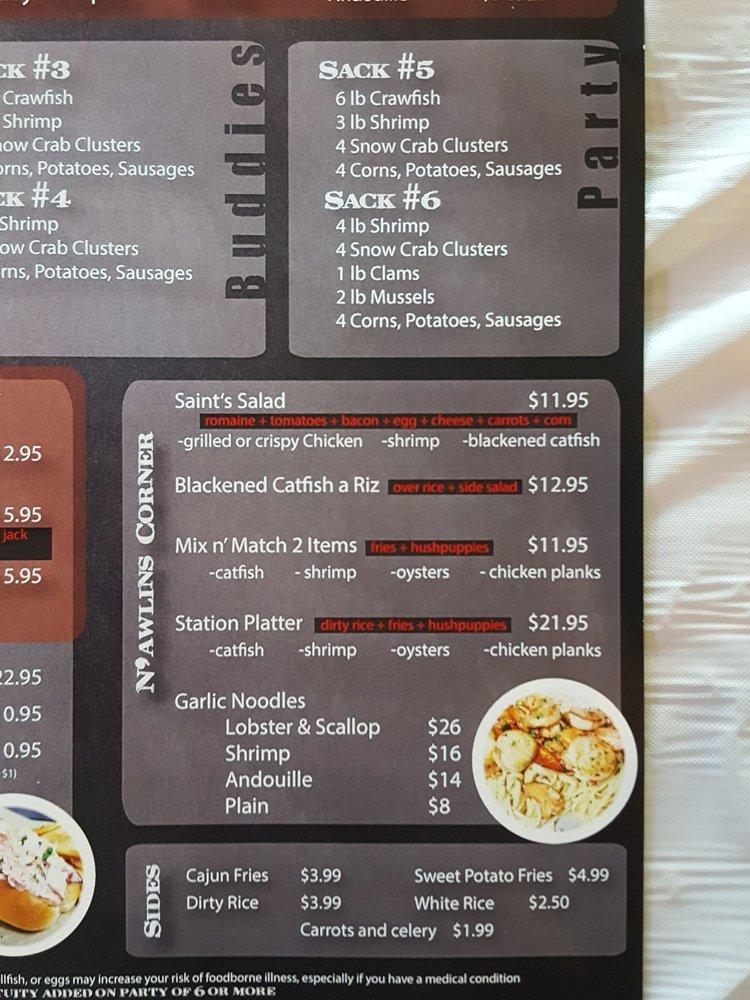 Menu at The Crab Station - Fort Worth Presidio pub & bar, Fort Worth