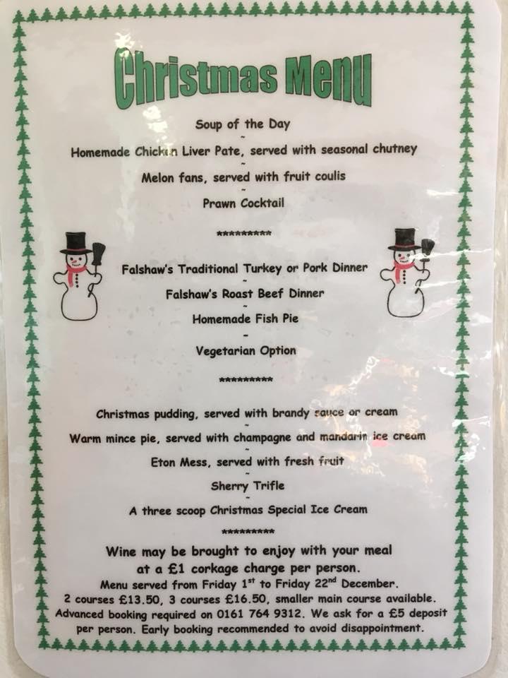 Menu at Falshaw's Farm Shop, Cafe, Butchers and Ice Cream Parlour, Bury