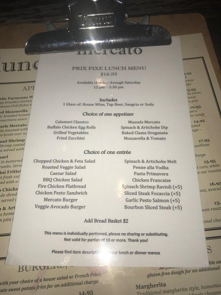 Menu at Mercato Kitchen & Cocktails pub & bar, Massapequa Park