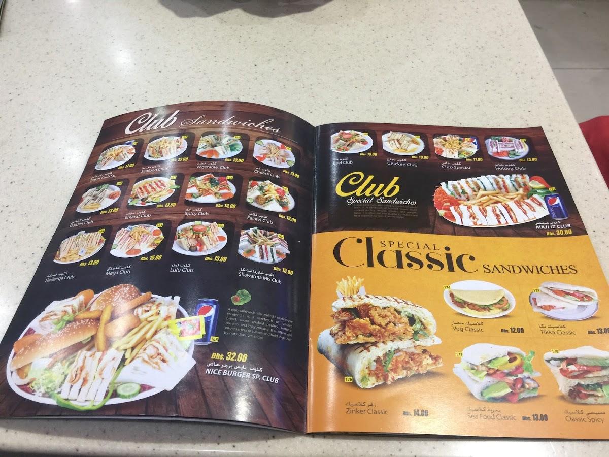 Menu at Nice Burger restaurant, Dubai, G Floor