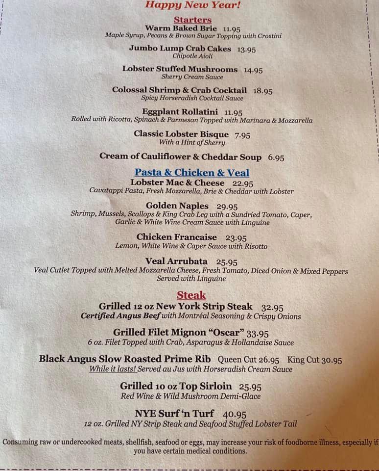 Menu at The Publyk House, Bennington