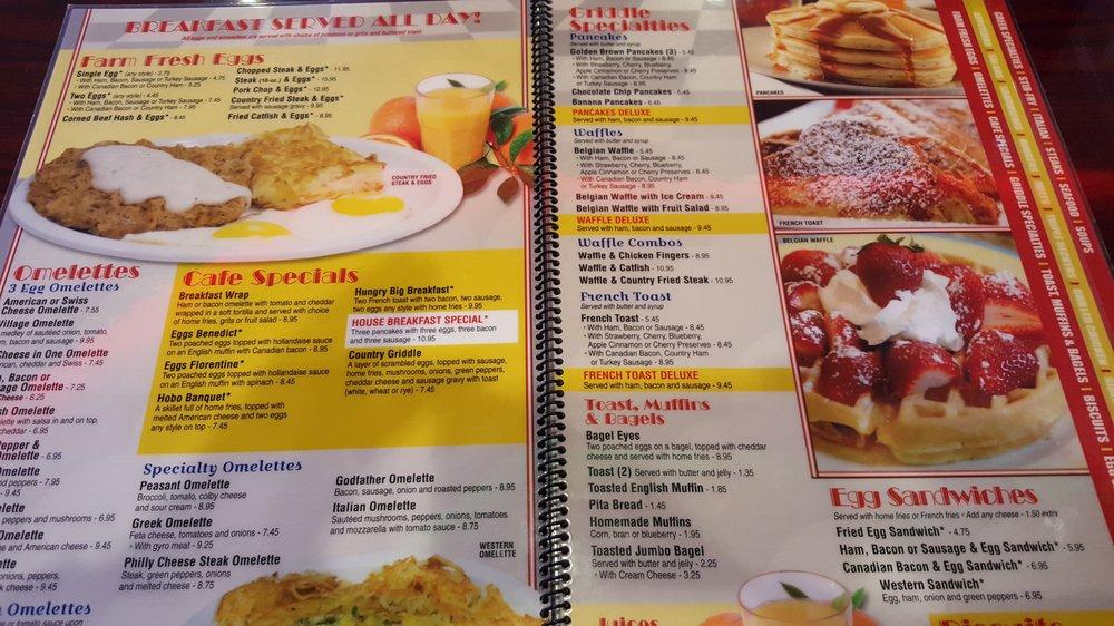 Menu at City Cafe Diner, Huntsville, Drake Ave SW