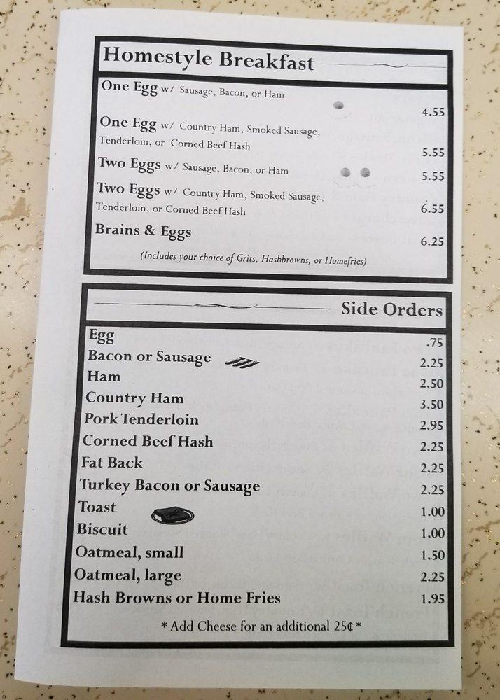 Menu at Ashley's Diner BBQ, Goldsboro