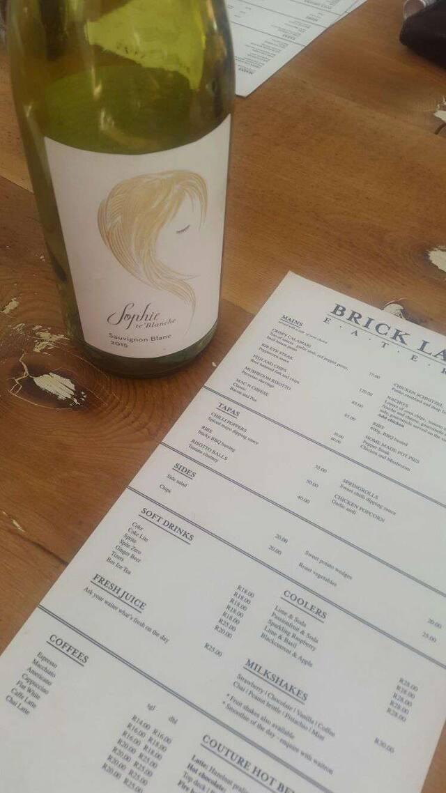 Menu at Brick Lane Eatery Century City restaurant, Cape Town