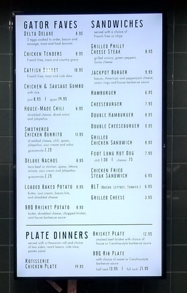 Menu at Tin Lizard Bar & Grill, Vinton