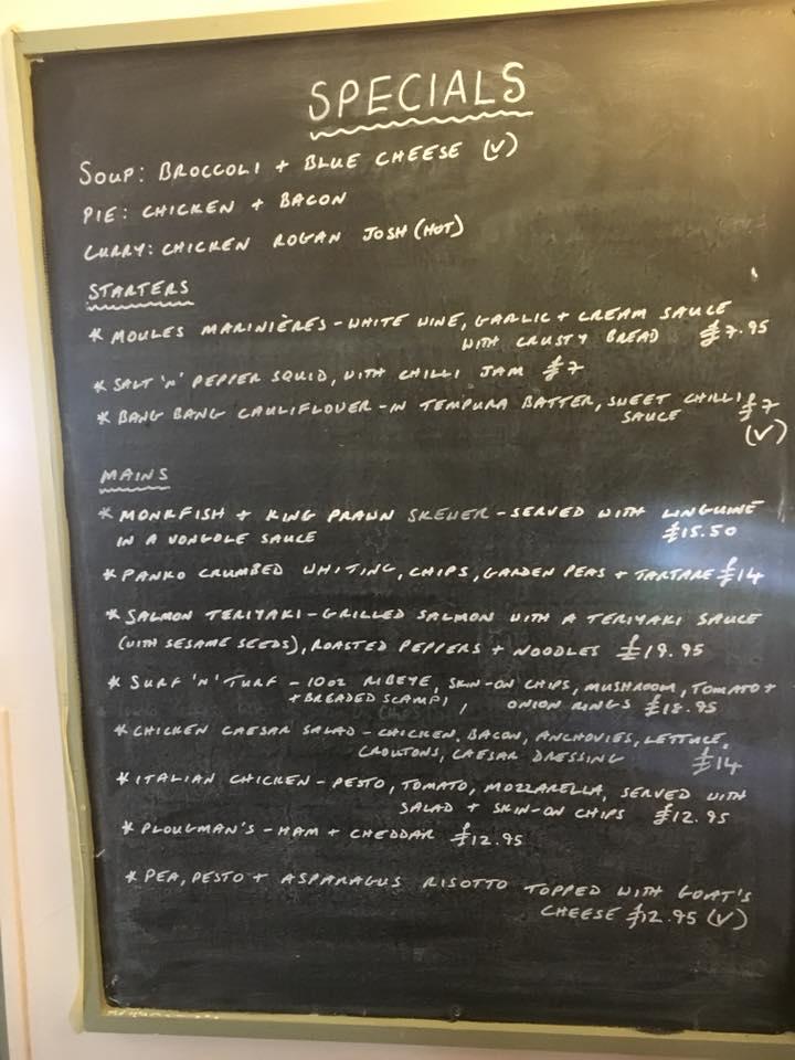 Menu at Thatched Tavern pub & bar, Honeybourne