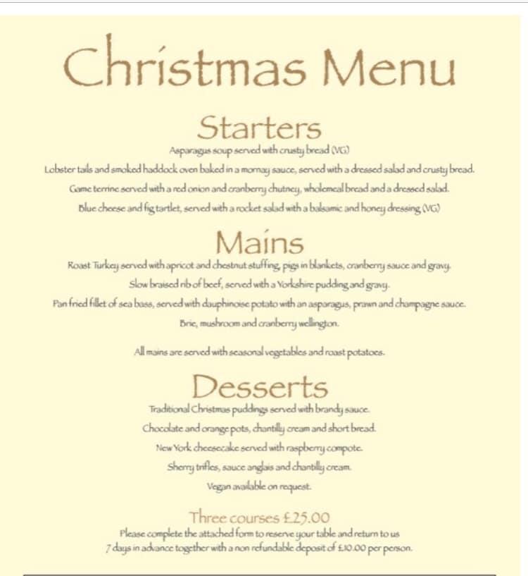 Menu at The Red Lion pub & bar, Battle