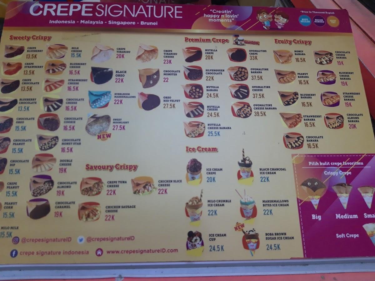 Carta de Crepe Signature Pakuwon Mall Solo Baru, Grogol