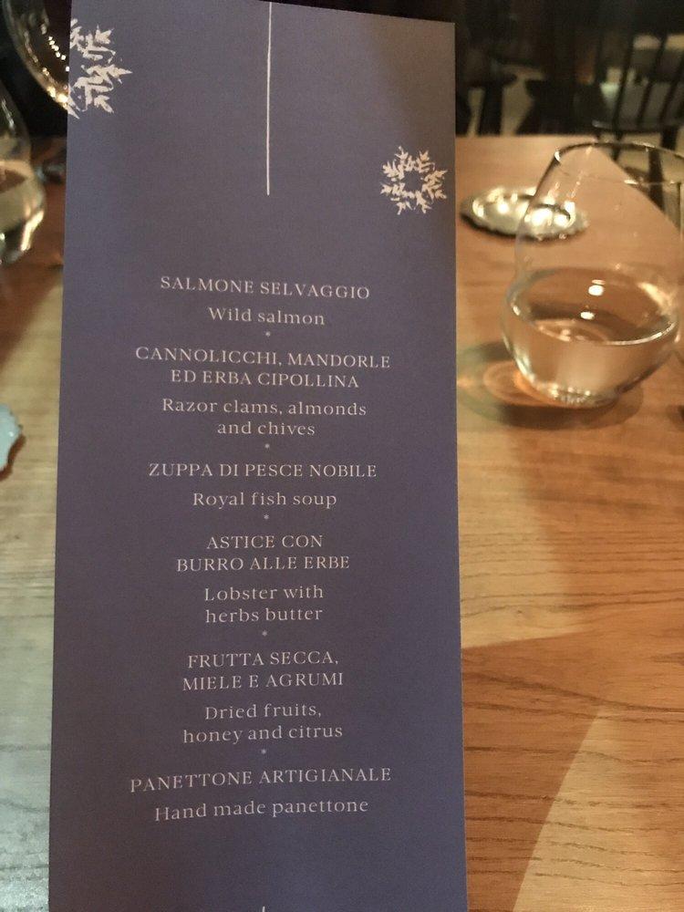 Menu da Marzapane ristorante, Roma