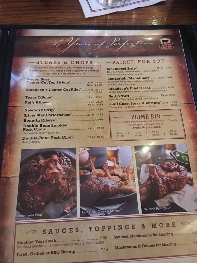 Menu at Saltgrass Steak House steakhouse, McKinney