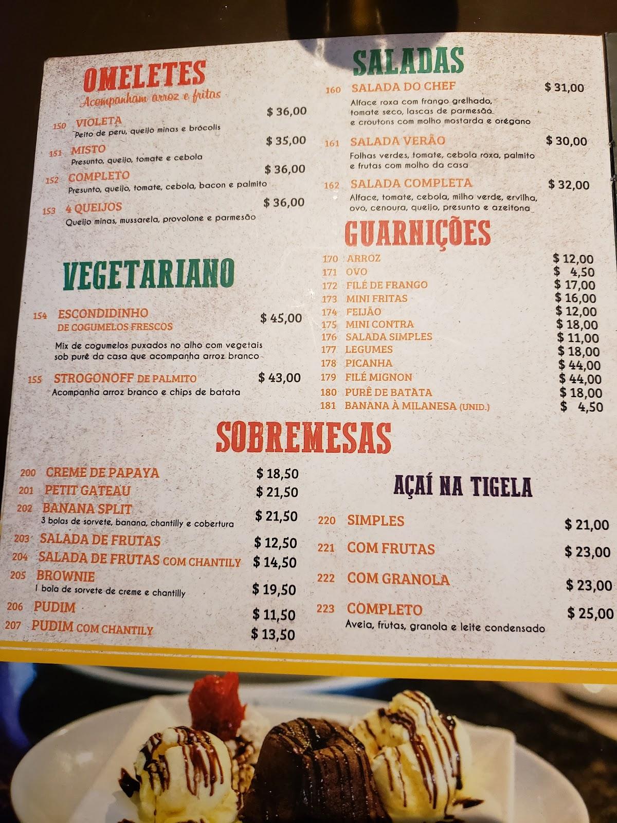Menu em Violeta Bar e Restaurante, São Paulo, R. Augusta