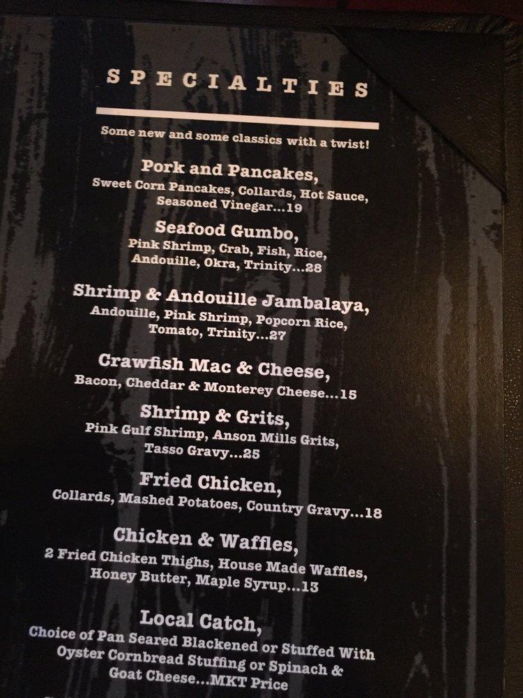 Menu at Leroy's Southern Kitchen & Bar, Punta Gorda
