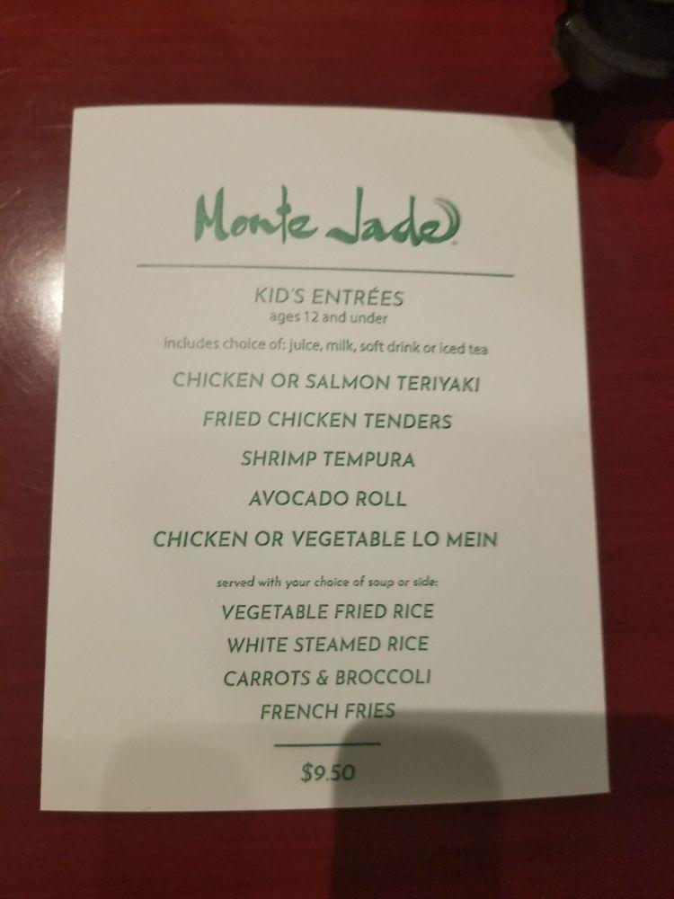 Menu at Monte Jade pub & bar, Aurora, N Gaylord Rockies Blvd