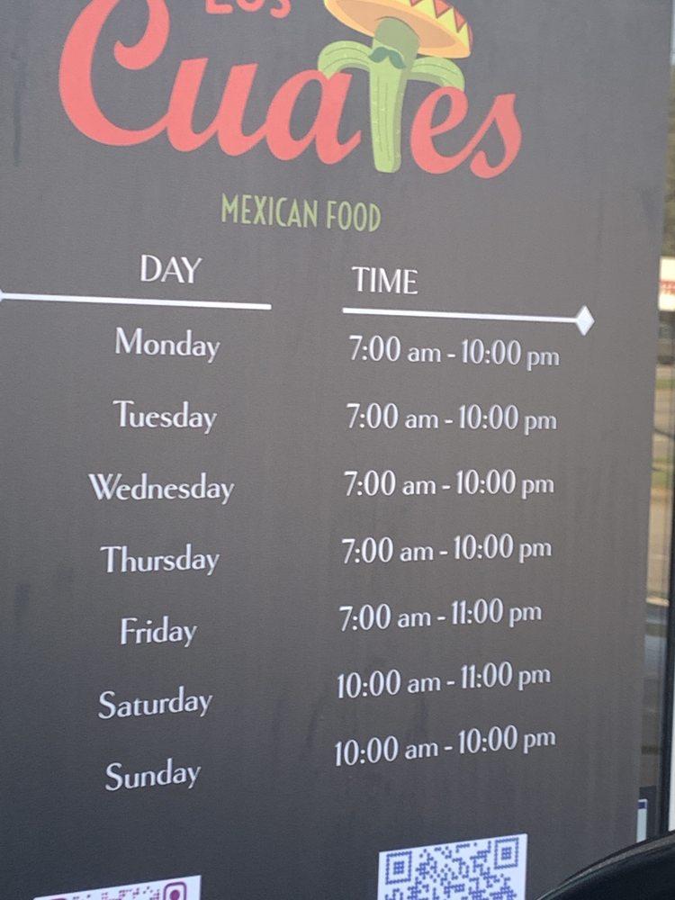 Menu at Los Cuates So-Cal Food - Drive-Thru restaurant, Raleigh ...