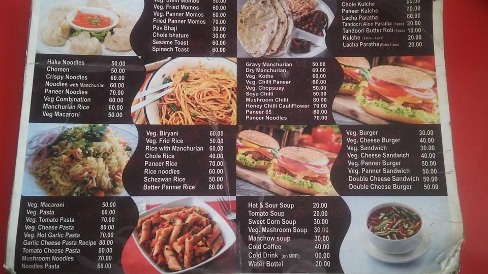 Menu at SFC, Betul