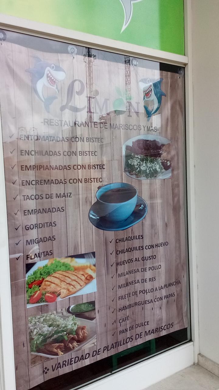 Menu at EL LIMON restaurant, Tampico